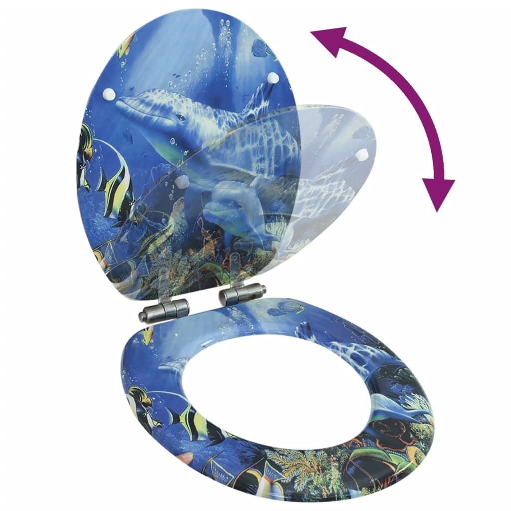 Toilettendeckel | Toilettensitz mit Soft-Close-Deckel MDF Delphine ...
