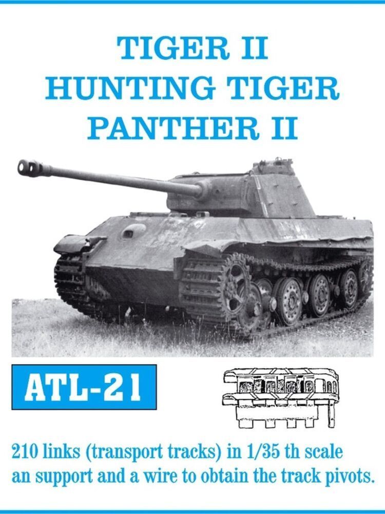 Friulmodel 1:35 ATL-021 Tracks for Tiger II Transportkette / Panther II ...