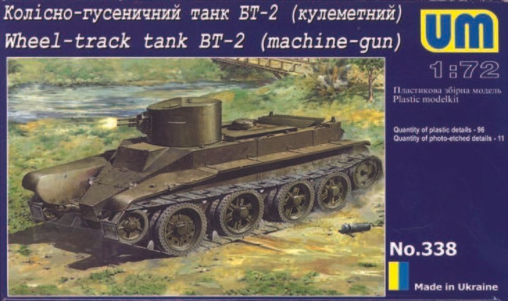 Unimodels 1:72 UMT338 Wheel-Track Tank BT-2 with machine-Gun - NEU ...