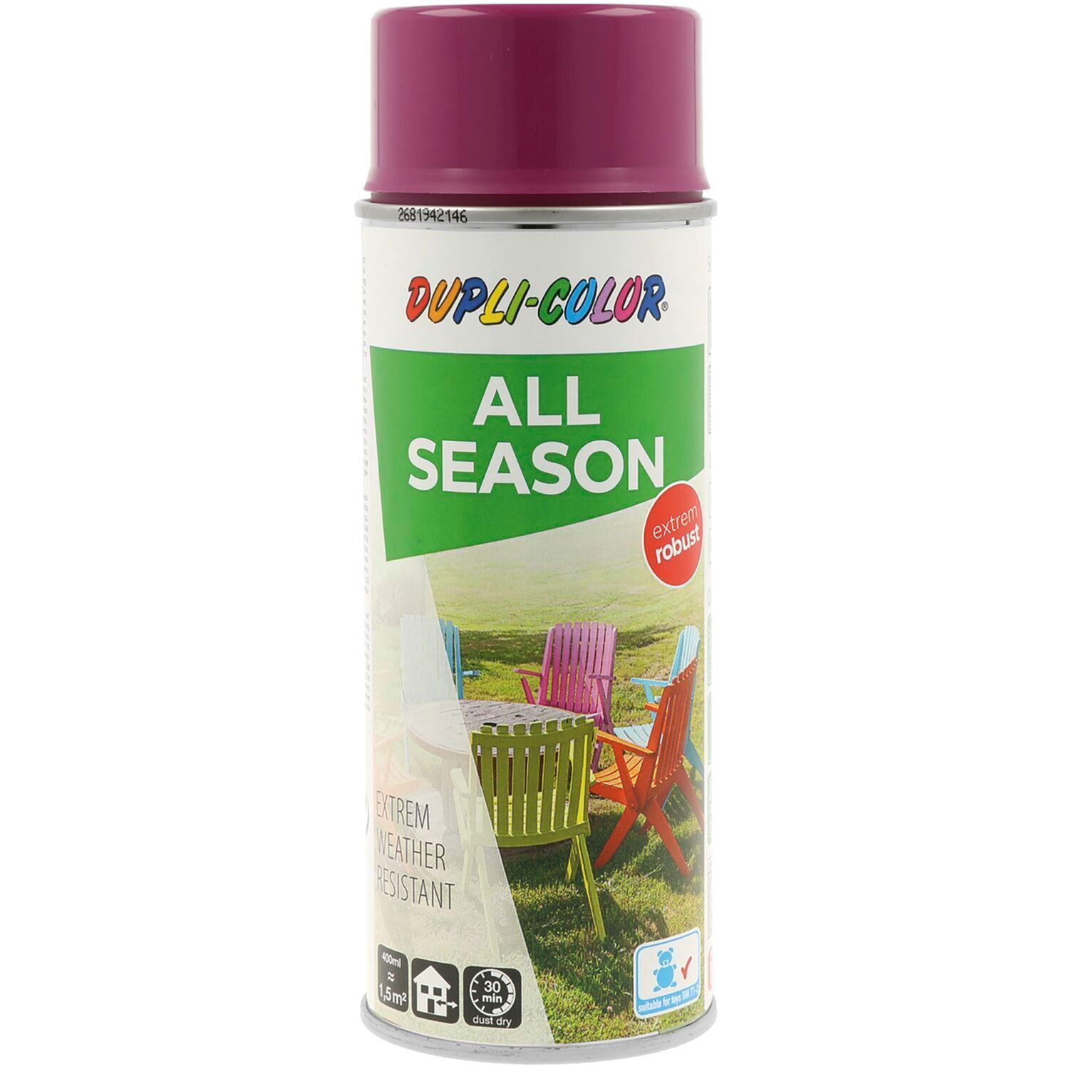 Dupli-Color Lackspray Acryl 400ml purpur glänzend / RAL 4006 (400 ml ...