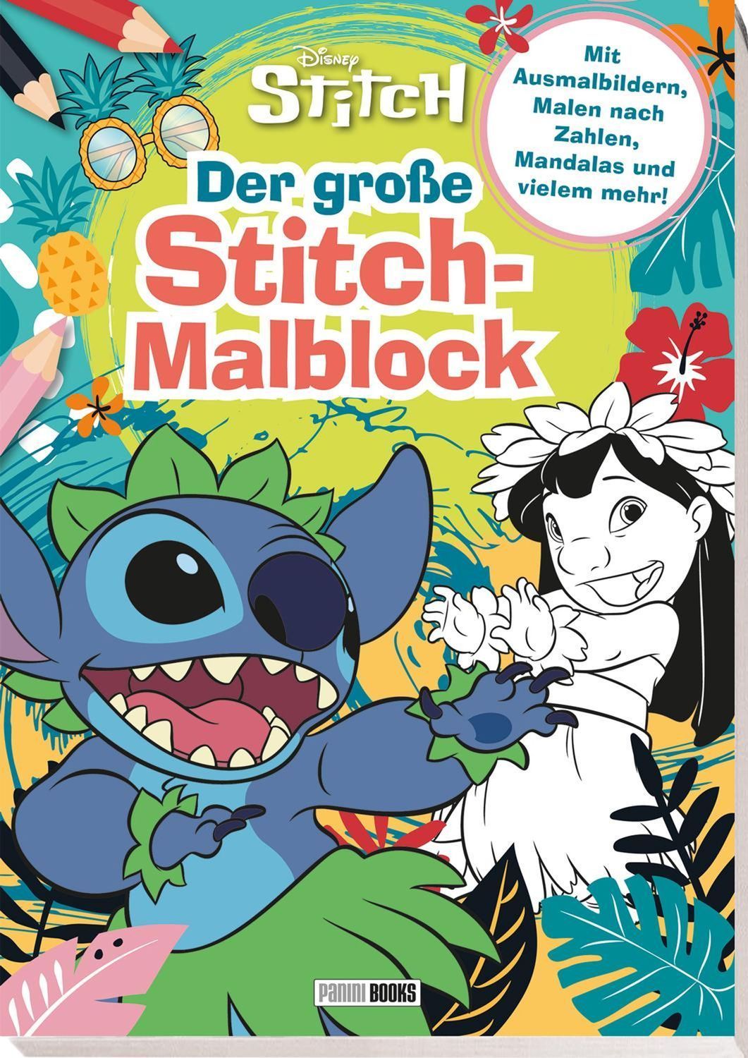 Panini Disney Stitch: Der große Stitch-Malblock Softcover Malbuch Lilo ...
