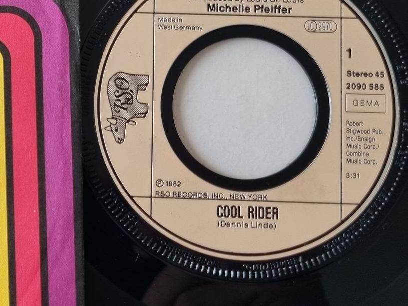 Michelle Pfeiffer - Cool Rider 7'' Vinyl Germany/ OST GREASE 2 ...