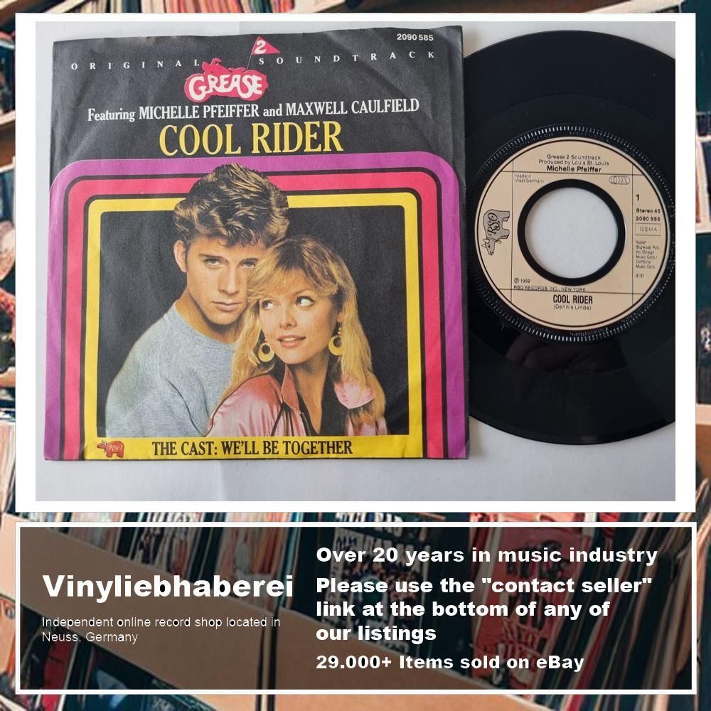 Michelle Pfeiffer - Cool Rider 7'' Vinyl Germany/ OST GREASE 2 ...