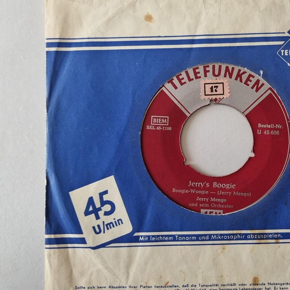 Jerry Mengo - Jerry's Boogie 7'' Vinyl Germany gebraucht kaufen bei Hood.de