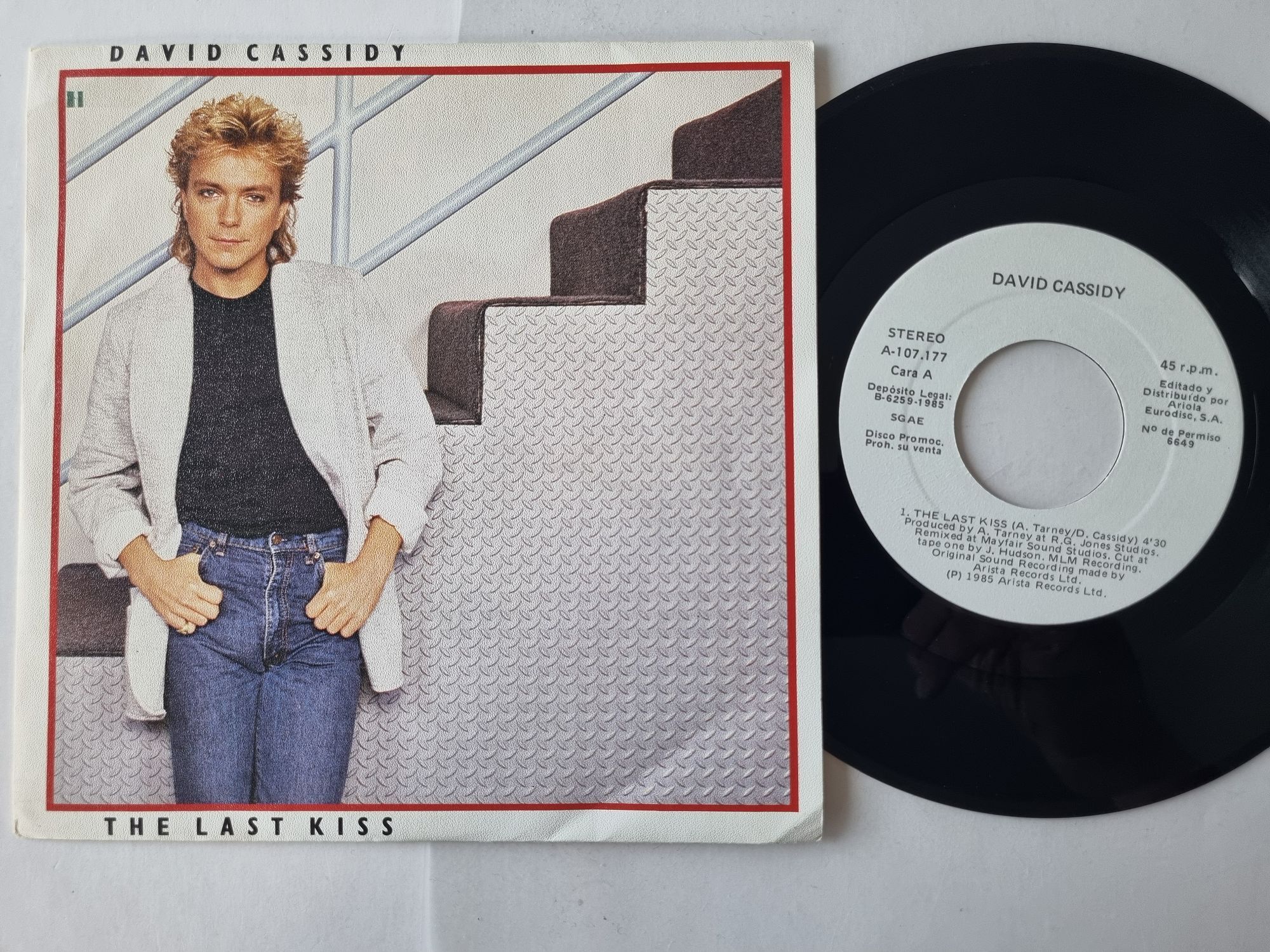 David Cassidy - The Last Kiss 7'' Vinyl Spain PROMO/ George Michael ...