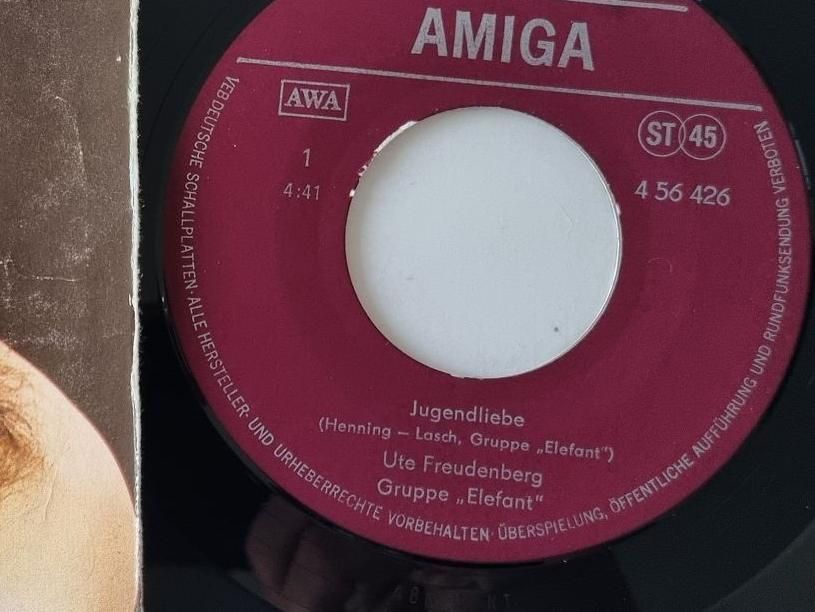 Ute Freudenberg - Jugendliebe / Disco-Fieber 7'' Vinyl Amiga gebraucht ...