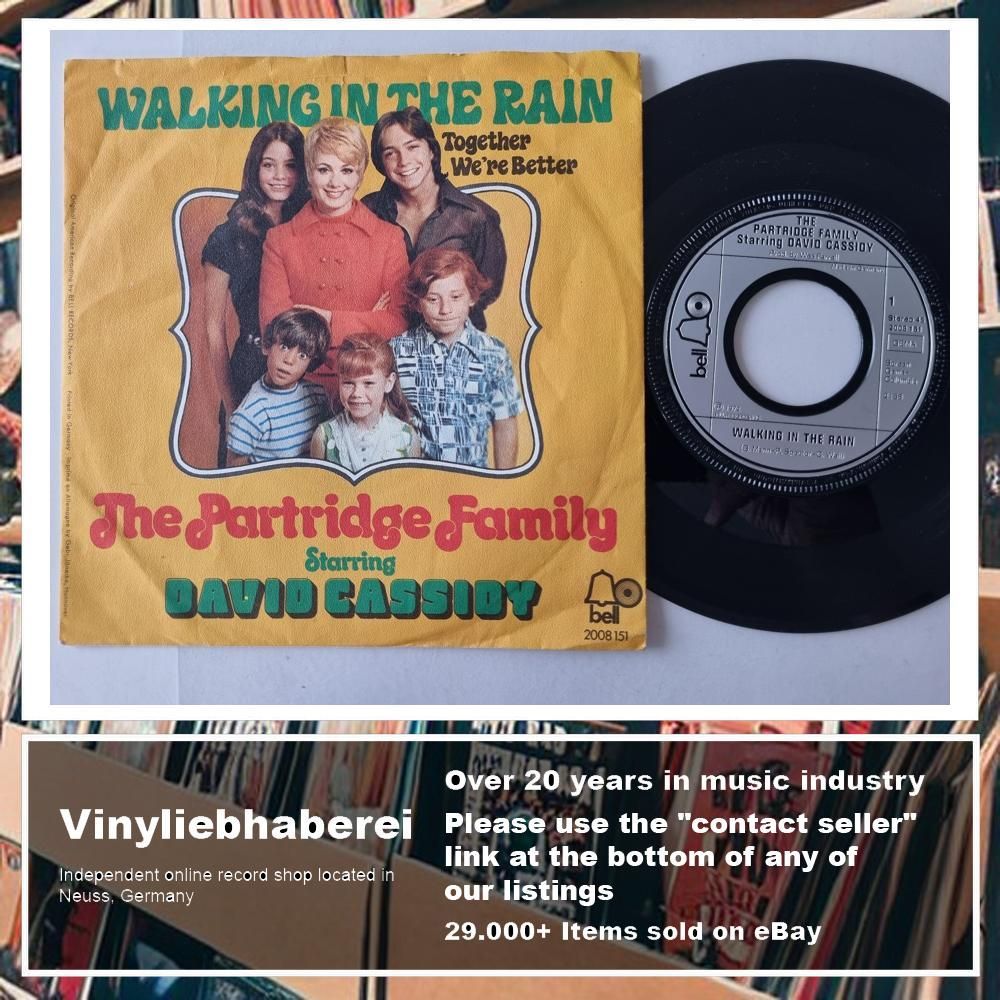 The Partridge Family/ David Cassidy - Walking In The Rain 7'' Vinyl ...