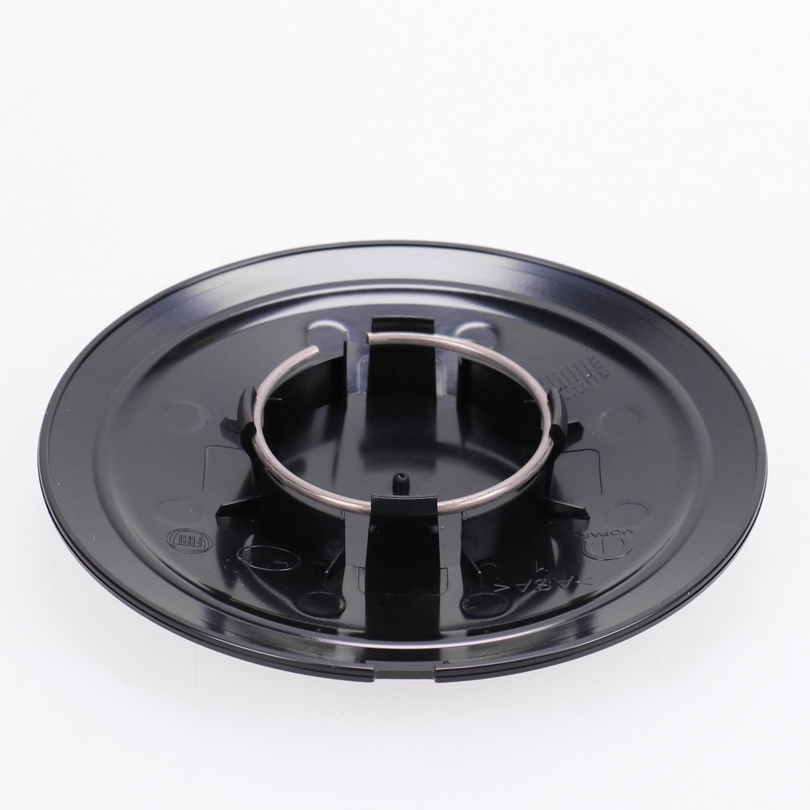 Original Fiat 500 Nabendeckel Felgendeckel Alufelge schwarz chrom ...