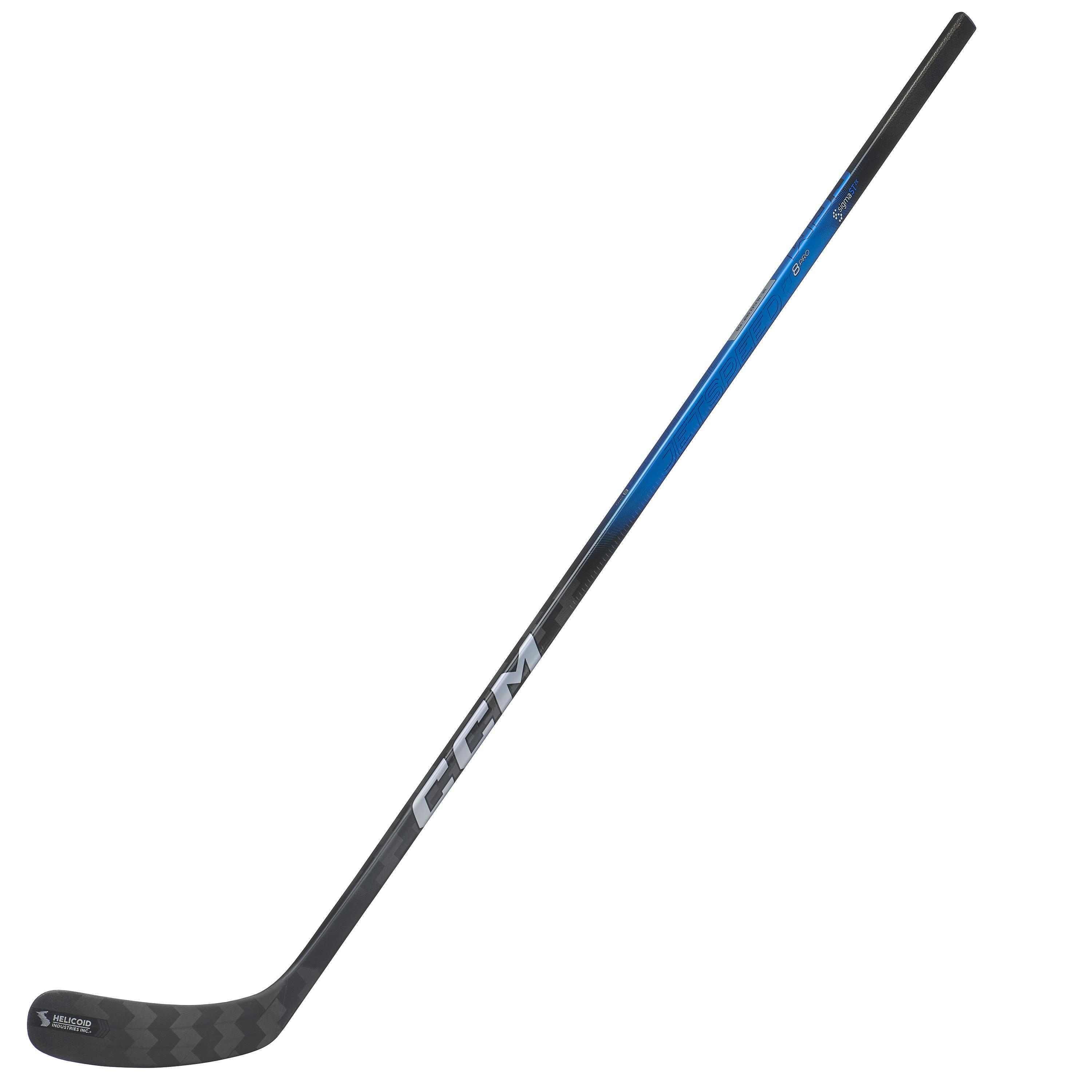 Custom Schläger CCM Jetspeed FT8 PRO BLUE Senior 65 Flex P90TM links ...