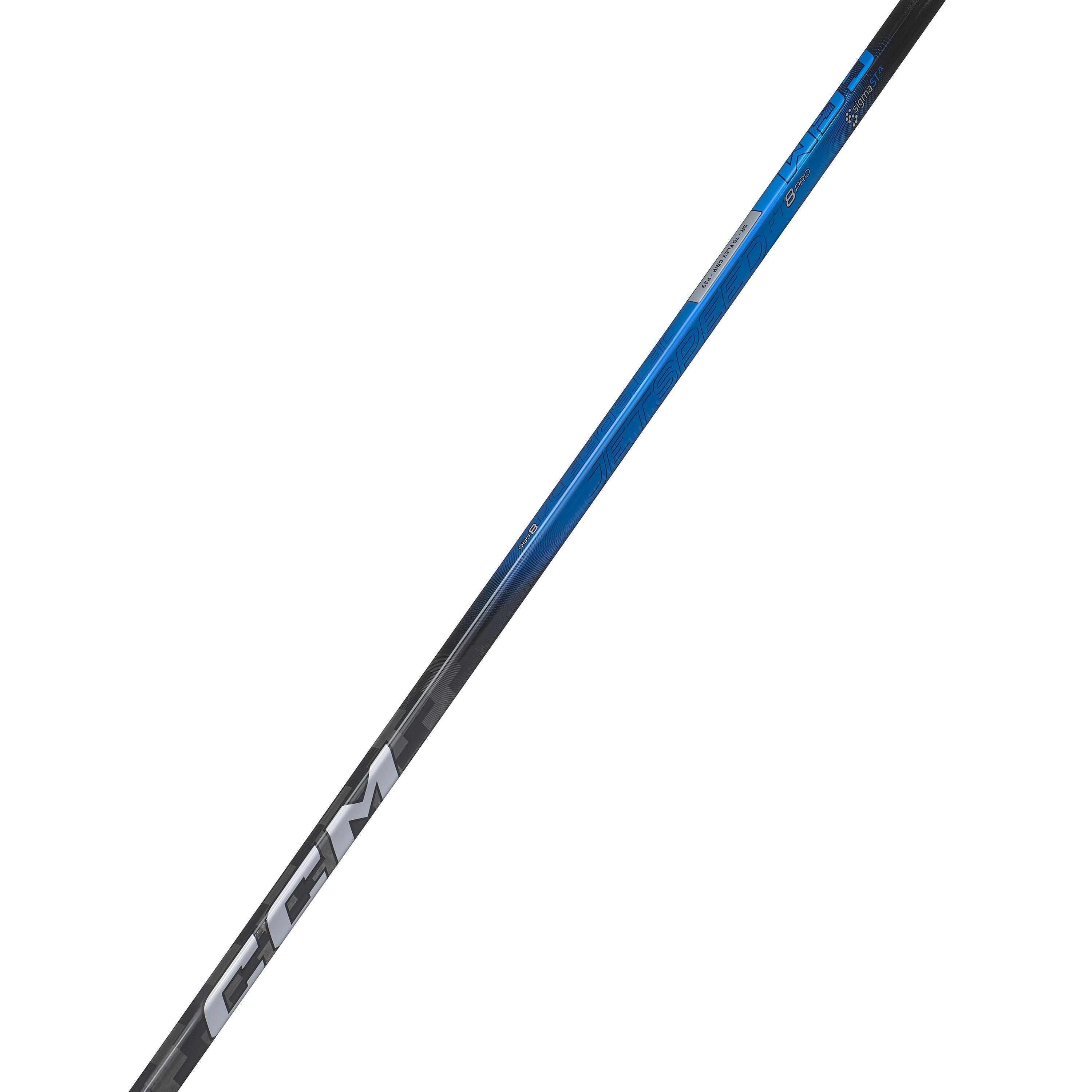 Custom Schläger CCM Jetspeed FT8 PRO BLUE Senior 65 Flex P29 links ...
