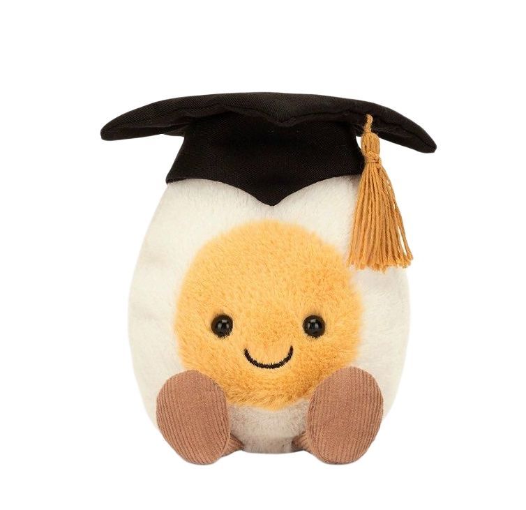 Jellycat Amuseable Boiled Egg Graduation Egg Soft Beanie Plüschtier ...