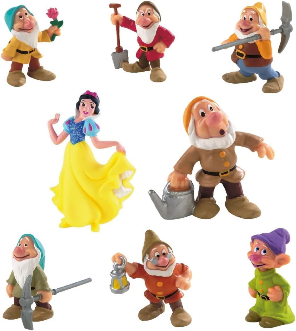 Schneewittchen 7 Zwerge Figuren Set Snow White Figure Seppel Disney ...