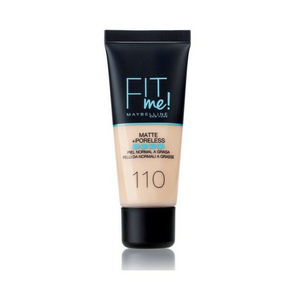 Maybelline New York Fit Me Matte Poreless Foundation 250 Sun Beige ...