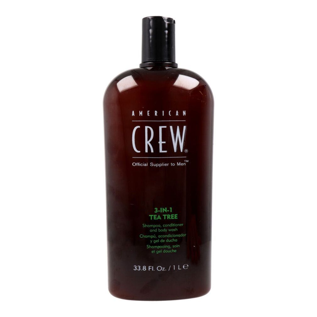 American Crew 3-In-1 Tea Tree Shampoo/Conditioner/Body Wash 1000ml ...