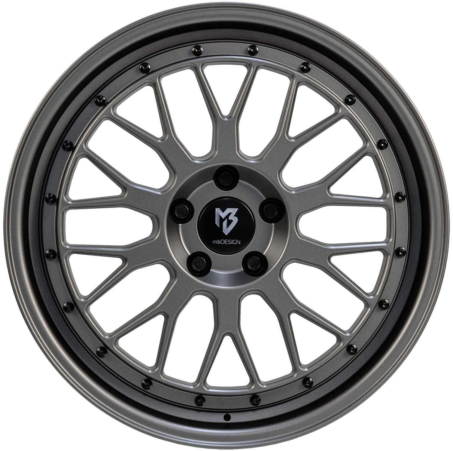 4 MB Design Felgen LV1 7.5Jx18 ET35 4x100 Mattgrau für Dacia Jogger ...