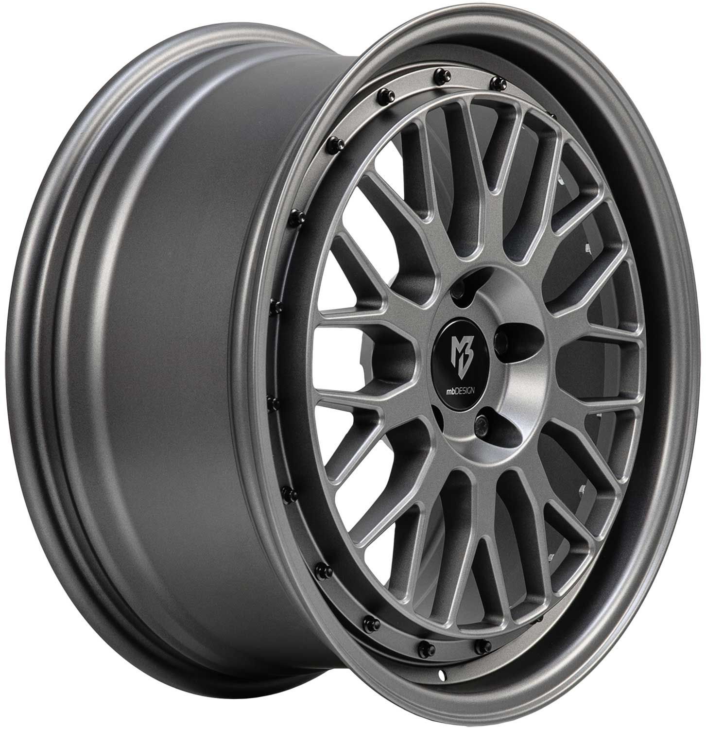 4 MB Design Felgen LV1 7.5Jx18 ET35 4x100 Mattgrau für Dacia Jogger ...