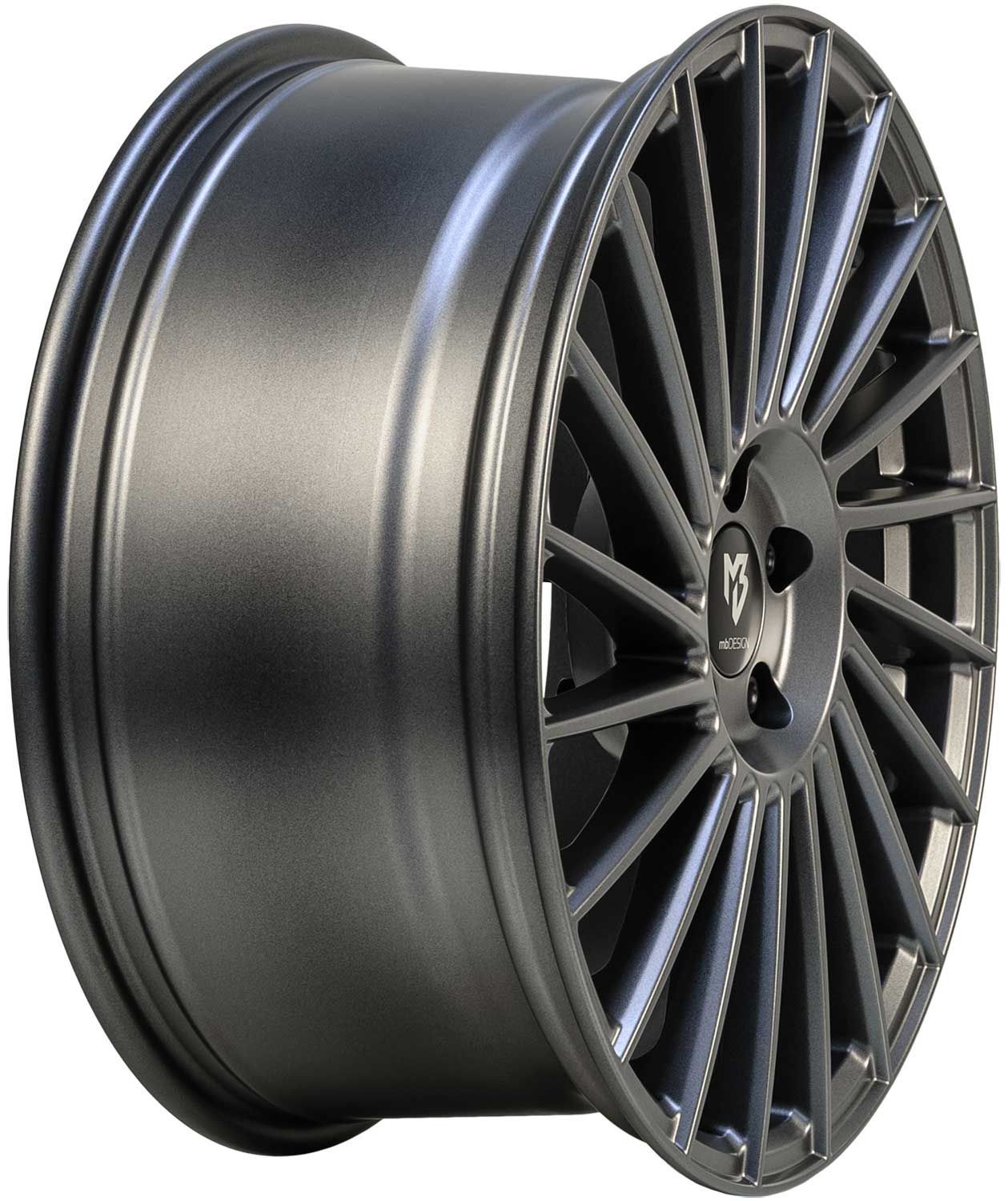 4 MB Design Felgen VR3 7.5Jx18 ET38 4x100 Mattgrau für Dacia Jogger ...