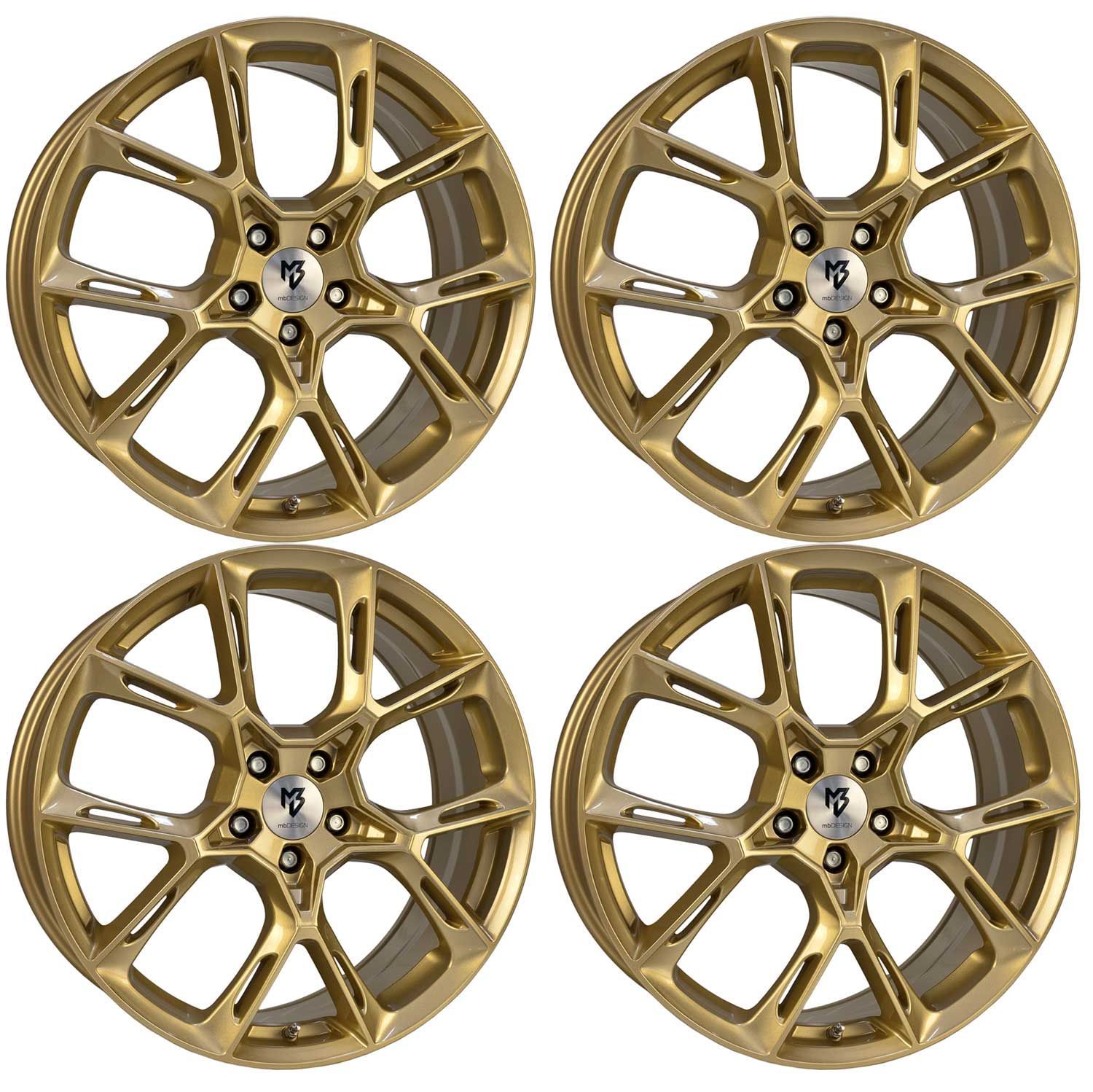 4 MB Design Felgen KX1 8.5Jx20 ET45 5x108 GOLD für Peugeot 3008 308 ...