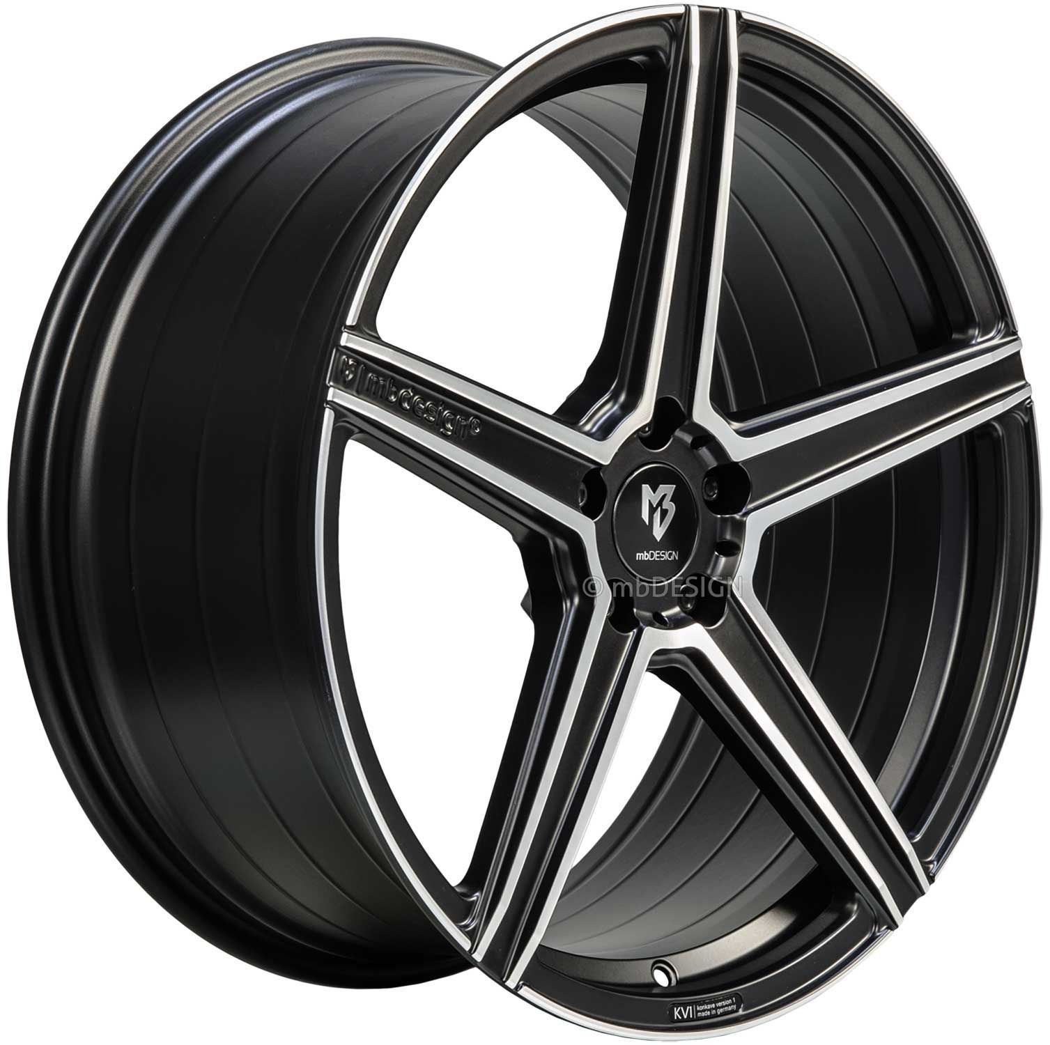 4 MB Design Felgen KV1S 9.5Jx21 + 10.5Jx21 5x112 Swmattpol für Mercedes ...