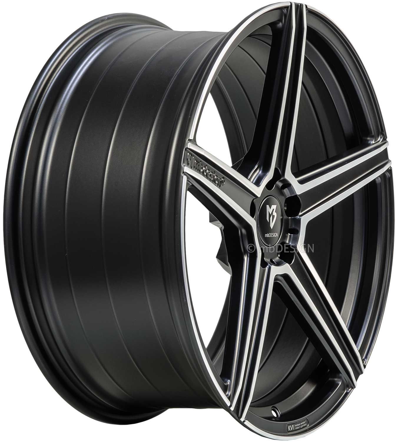 4 MB Design Felgen KV1S 9.5Jx21 + 10.5Jx21 5x112 Swmattpol für Mercedes ...