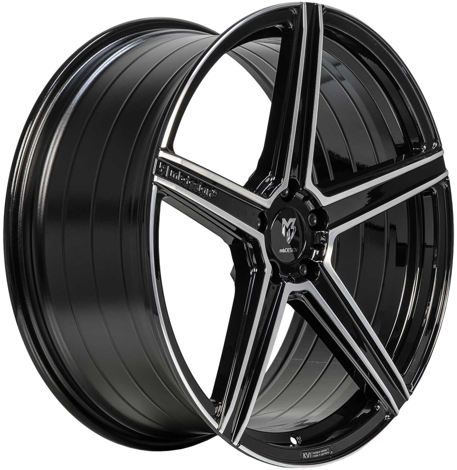 4 MB Design Felgen KV1S 9.5Jx21 + 10.5Jx21 5x112 SWPOL für Mercedes ...