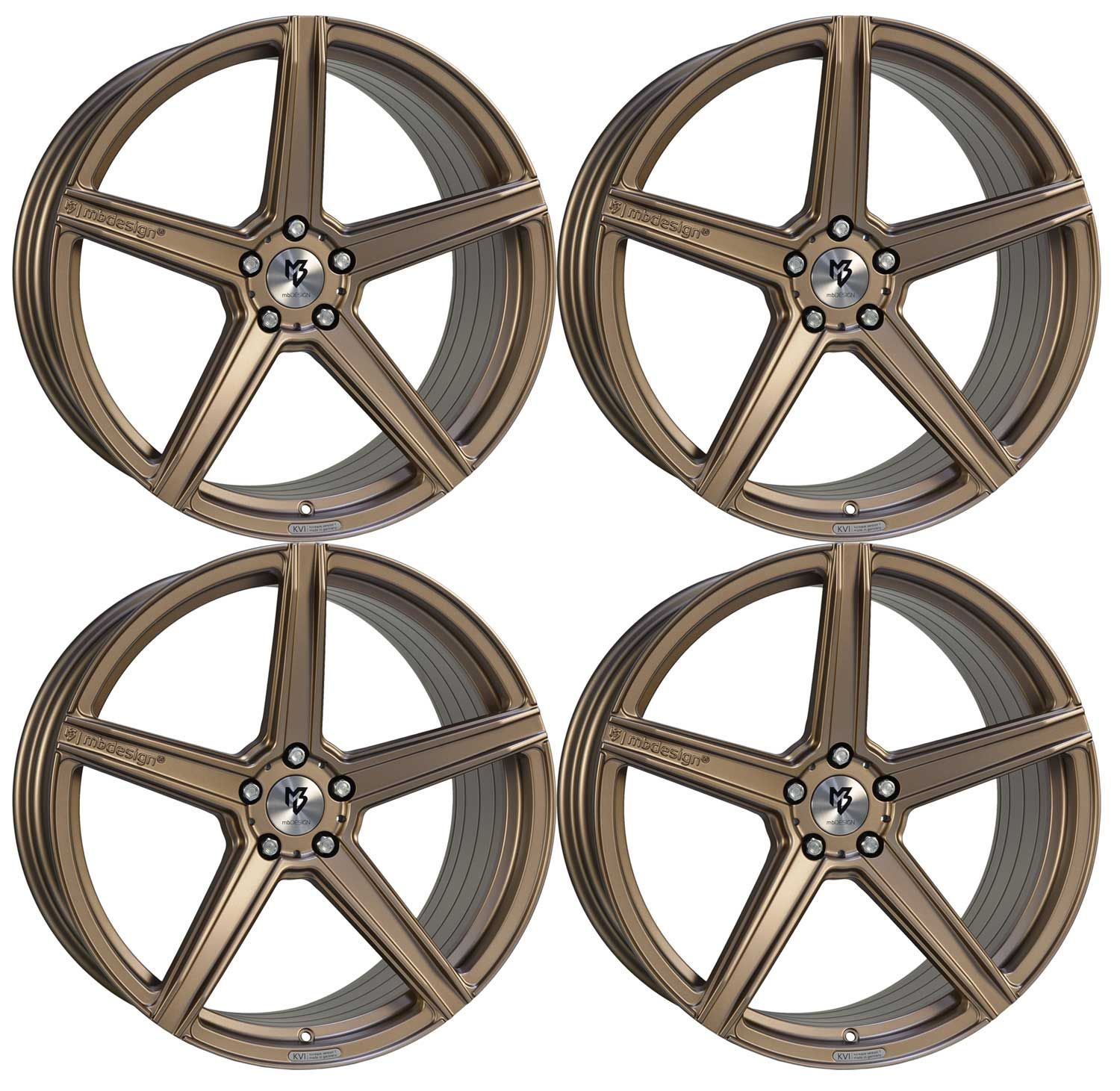 4 MB Design Felgen KV1S 9.5Jx21 + 10.5Jx21 5x112 BRON für Mercedes-Benz ...