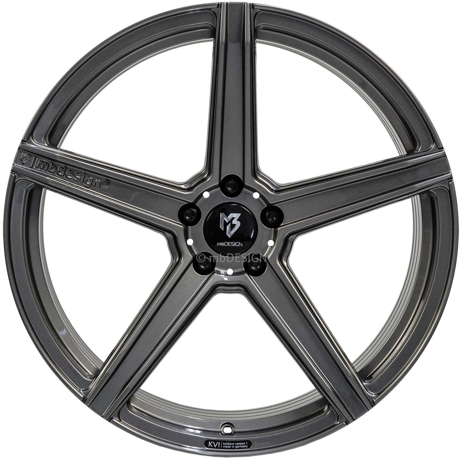 4 MB Design Felgen KV1S 9.5Jx21 + 10.5Jx21 5x112 GRAU für Mercedes-Benz ...