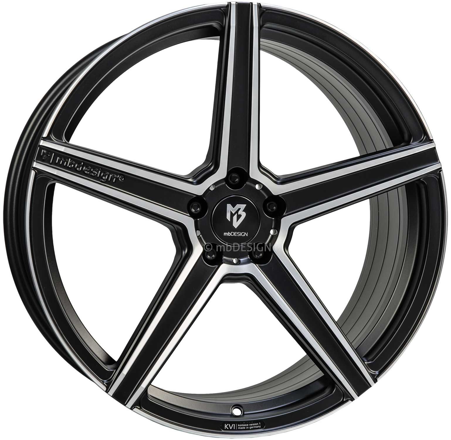 4 MB Design Felgen KV1S 9.5Jx21 + 11.5Jx21 5x130 Swmattpol für Audi e ...