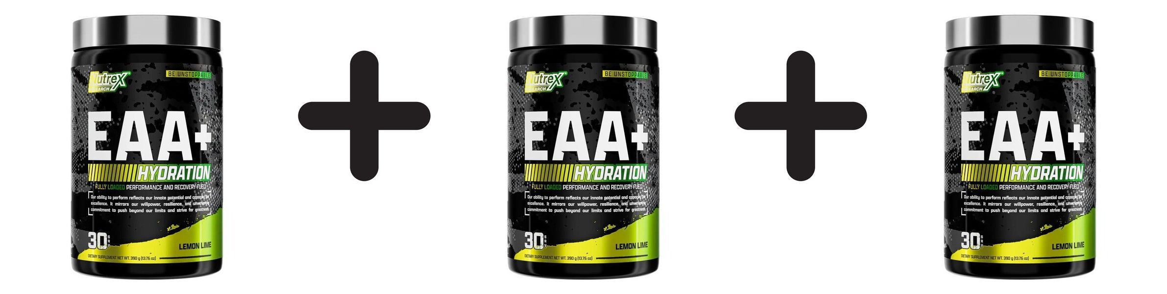 3 x Nutrex EAA + Hydration, Lemon Lime - 390g kaufen bei Hood.de