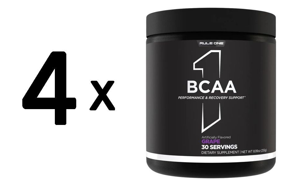 4 x Rule One BCAA, Grape - 255g kaufen bei Hood.de