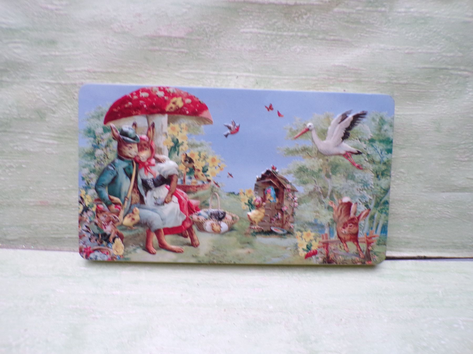 geprägte Relief Blechdose Heidel Confiserie Ostern Osterhase ...