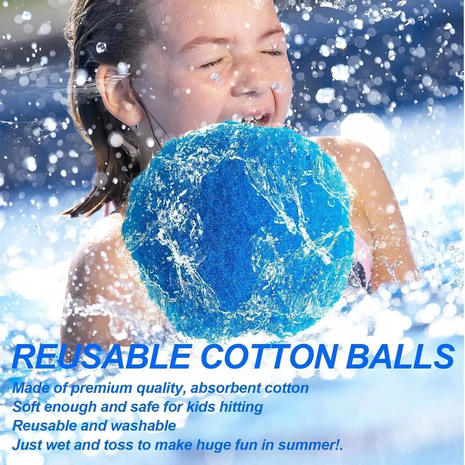 60-Piece Water Bomb Set Splash Balls Reusable Water Balloon Balls for ...