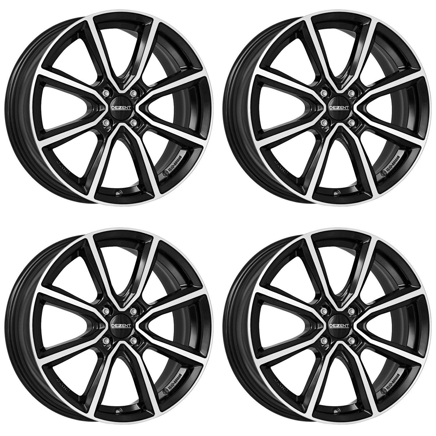 4 Dezent TN dark Felgen 5.5Jx14 4x100 für Mitsubishi Attrage Colt ...