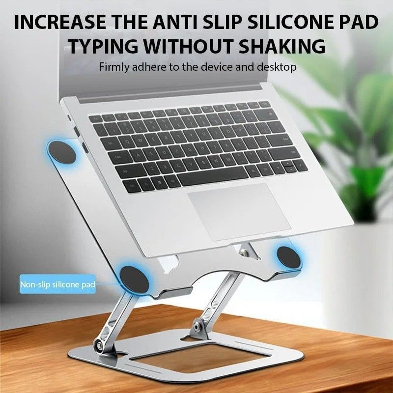 Laptop Stand Adjustable Carbon Steel Notebook Tablet Stand Up to 17 ...
