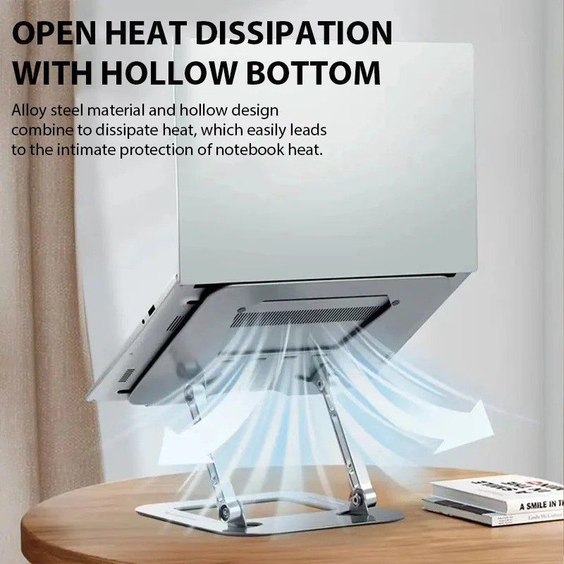 Laptop Stand Adjustable Carbon Steel Notebook Tablet Stand Up to 17 ...