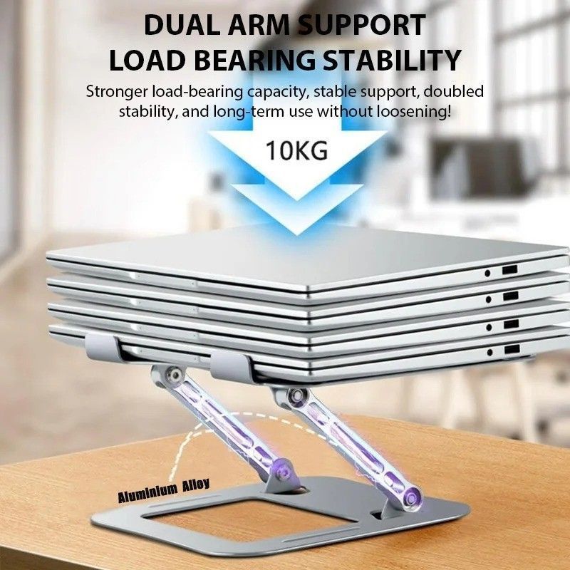Laptop Stand Adjustable Carbon Steel Notebook Tablet Stand Up to 17 ...