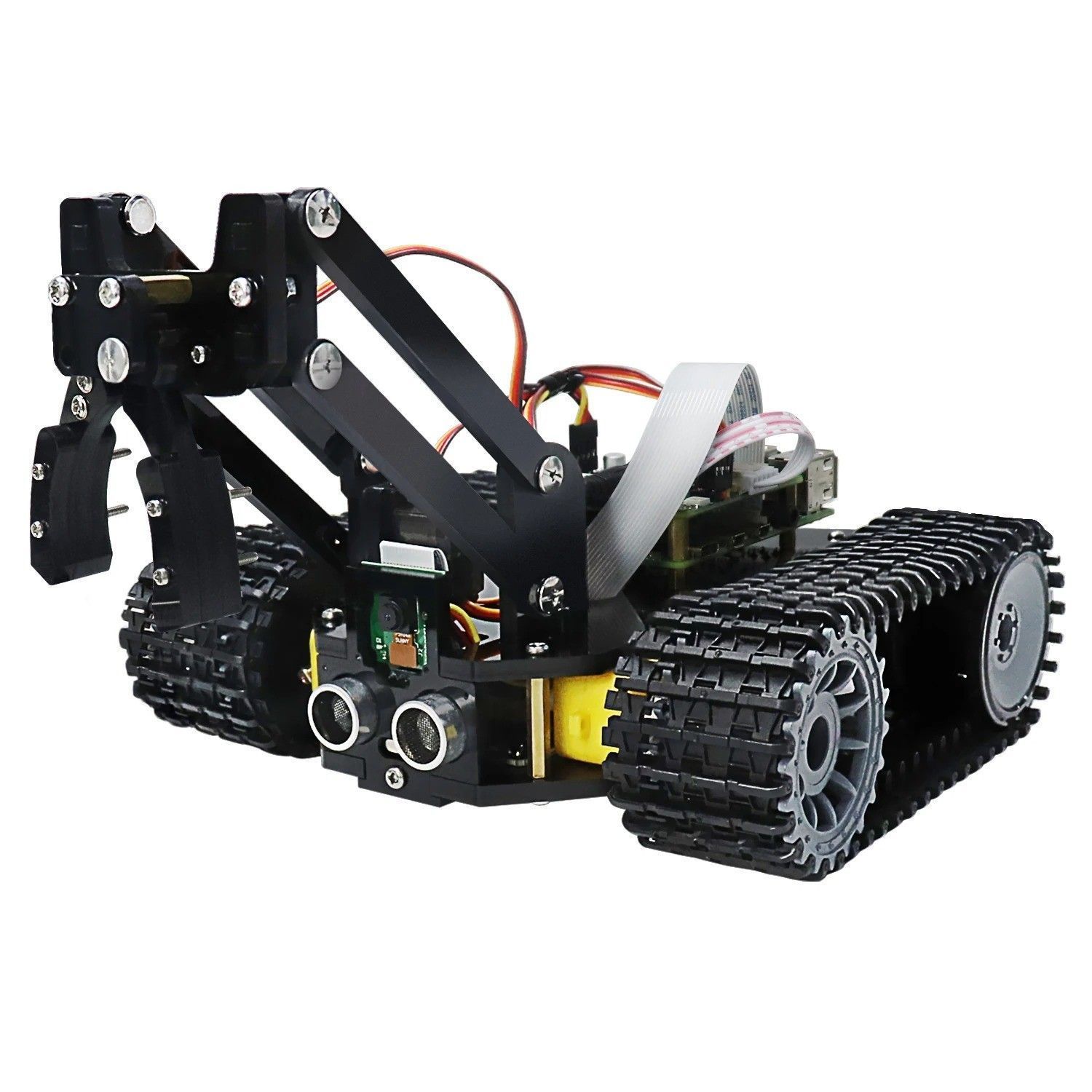Tank Robot Kit for Raspberry Pi 5 4 B 3 B+ Zero 2 W, Crawler Chassis ...