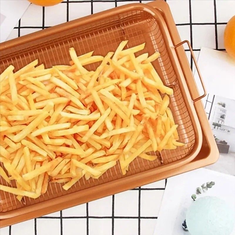 French Fry Basket Kitchen Mesh Basket Tool Frying Basket Fried Chicken ...