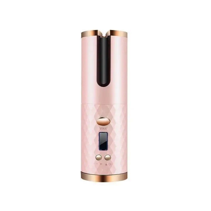Cordless, Automatically Rotating Hair Curler Curling Iron Wireless ...