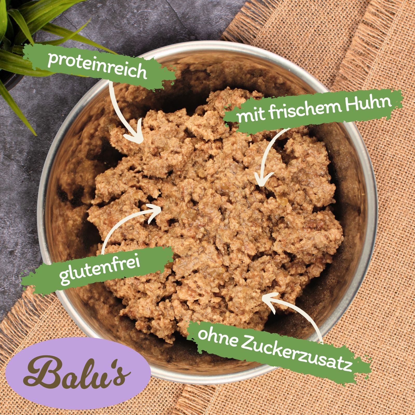 18 x 400 g Lecker. Pet® Balu's, Emily's & Leo's Saftige Fleischmahlzeit ...