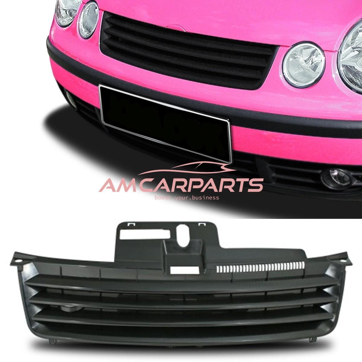 Upgrade Design Kühlergrill ohne Emblem, schwarz, passend für VW Polo ...