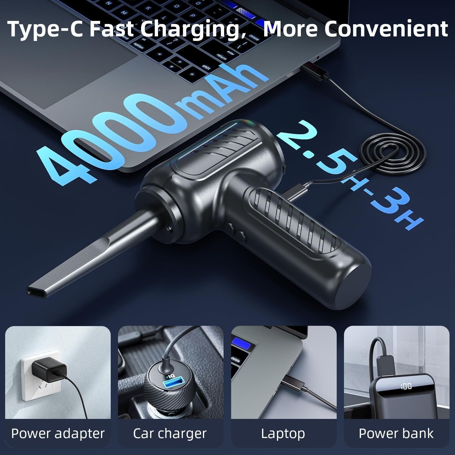 Elektrischer Staubgebläse Druckluftspray Handstaubsauger, it Düsen mit ...