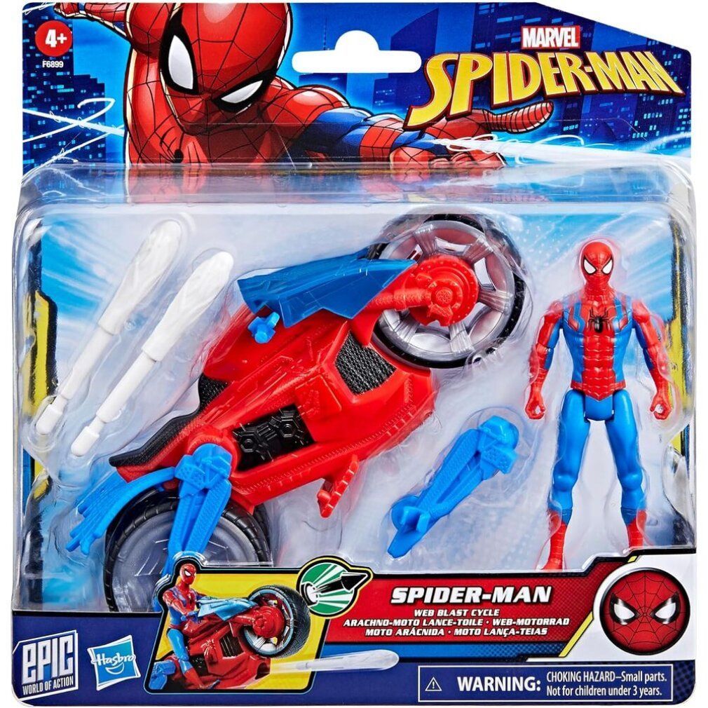 Marvel Spider-Man Epic World of Action Arachnid Motorbike + Spiderman ...