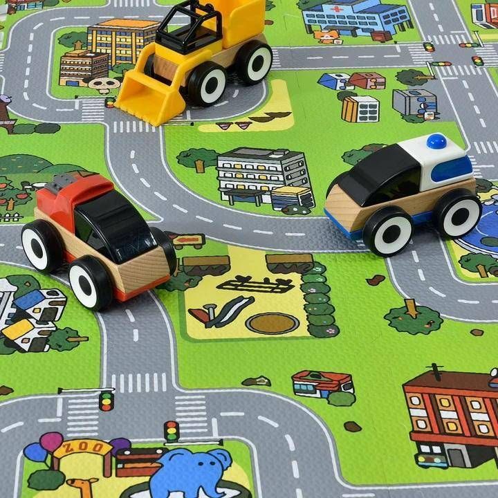 Puzzlematte Kinderteppich Spielteppich Spielmatte Straße B-WARE kaufen ...