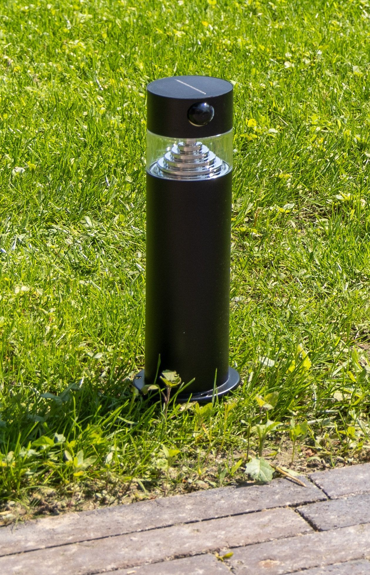 LED Solar Wegeleuchte IP44, warmweiß 3000K, PIR Sensor, Höhe: 30 cm ...