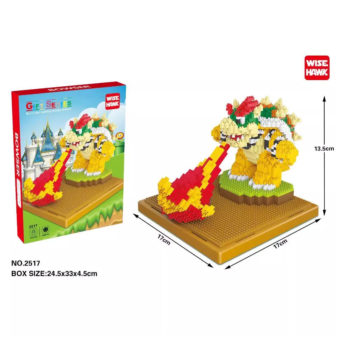 Super-Mario Micro Klemmbausteine Peach Bowser Yoshi Bréder Figuren DIY ...