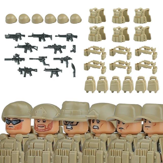 Modern City SWAT Commando Figuren RU UN Armee Soldat Polizei Militär ...