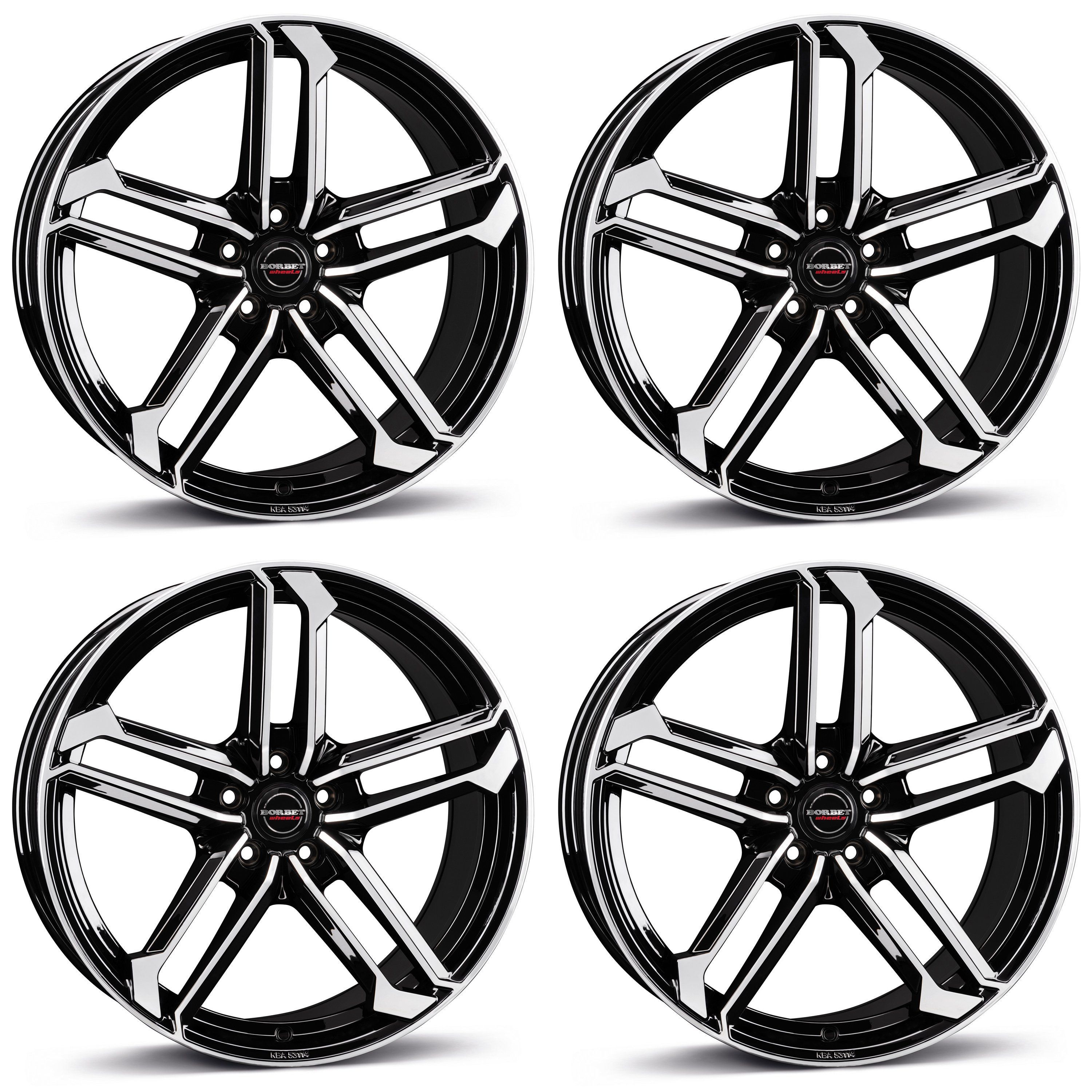 4 Borbet Felgen ATX 8.5x19 ET45 5x112 SWPGL für Mini Clubman Countryman ...