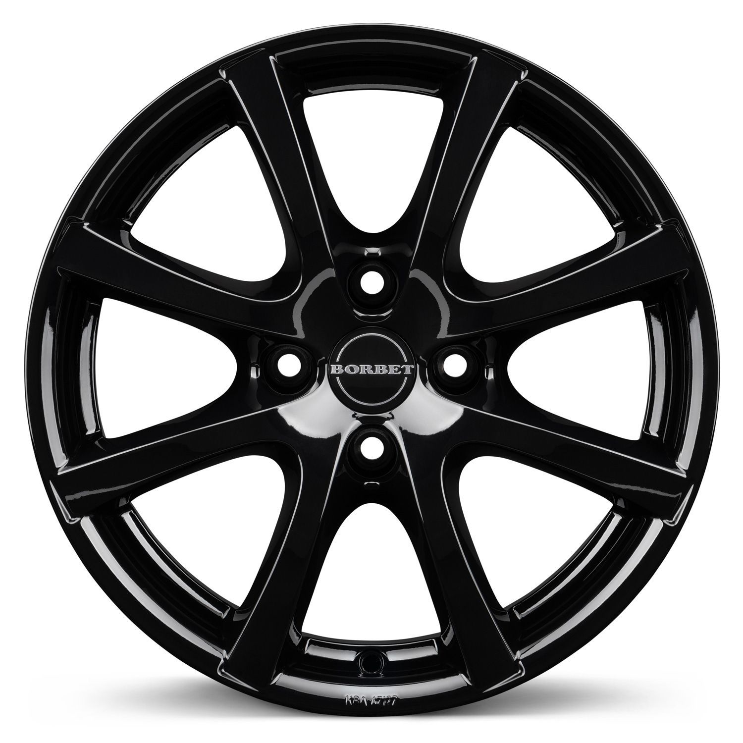 4 Borbet Felgen LV4 5.5x14 ET43 4x108 SW für Ford Fiesta Focus Fusion ...