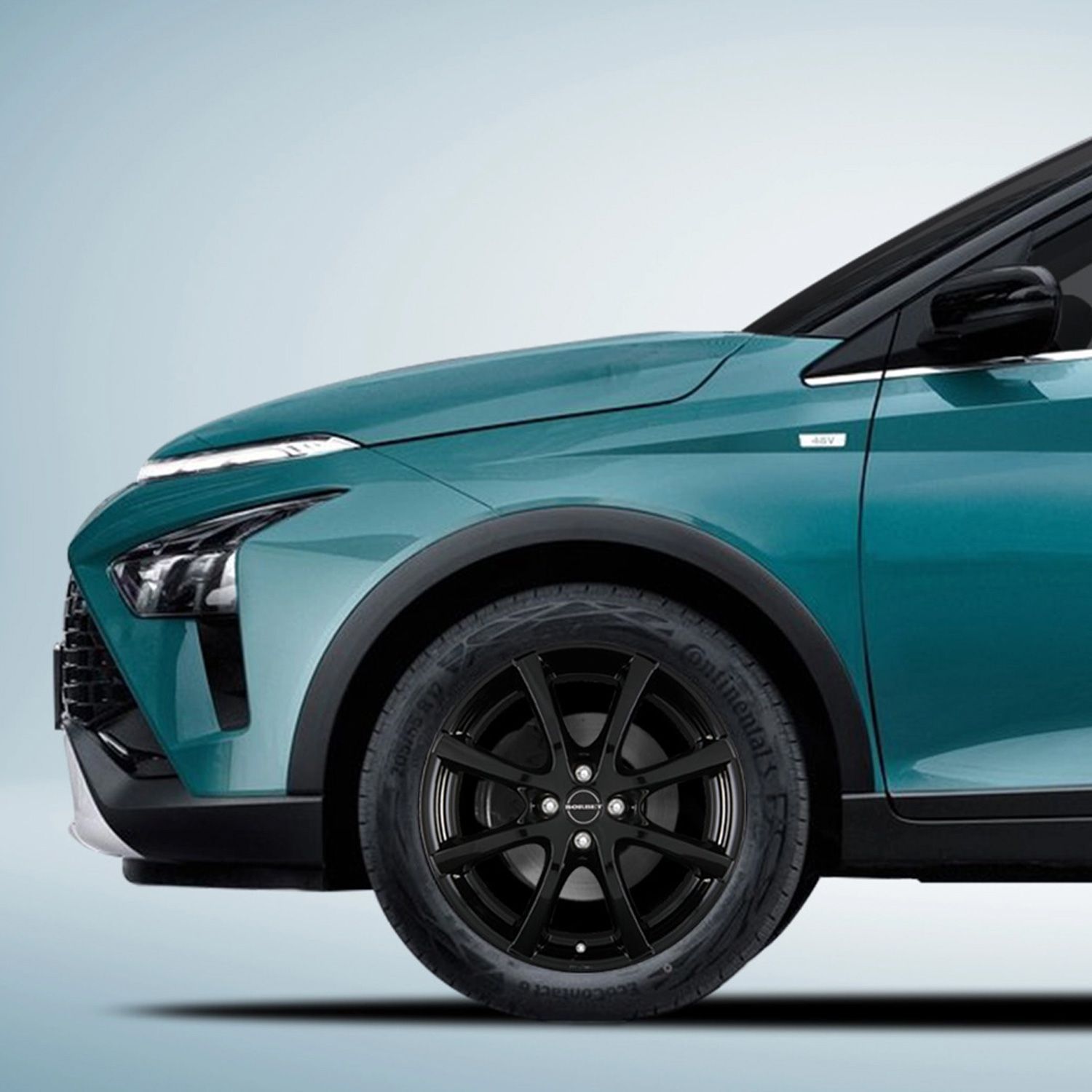 4 Borbet Felgen LV4 5.5x14 ET43 4x108 SW für Ford Fiesta Focus Fusion ...